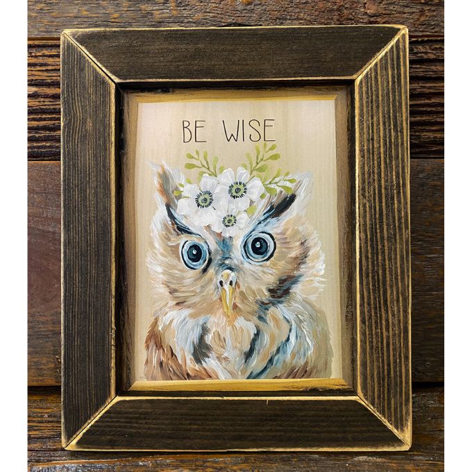 Be Wise Owl Sign – Quilted Cabin
