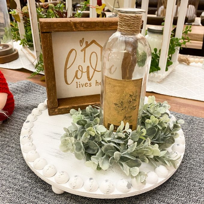 Beaded Round Rustic Trays - Two Styles and Sizes – Quilted Cabin